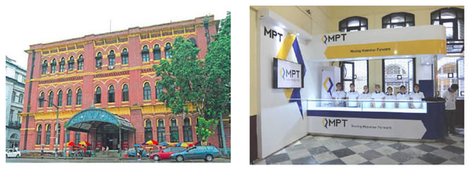 The first directly operated shop by MPT opened in Yangon General Post ...