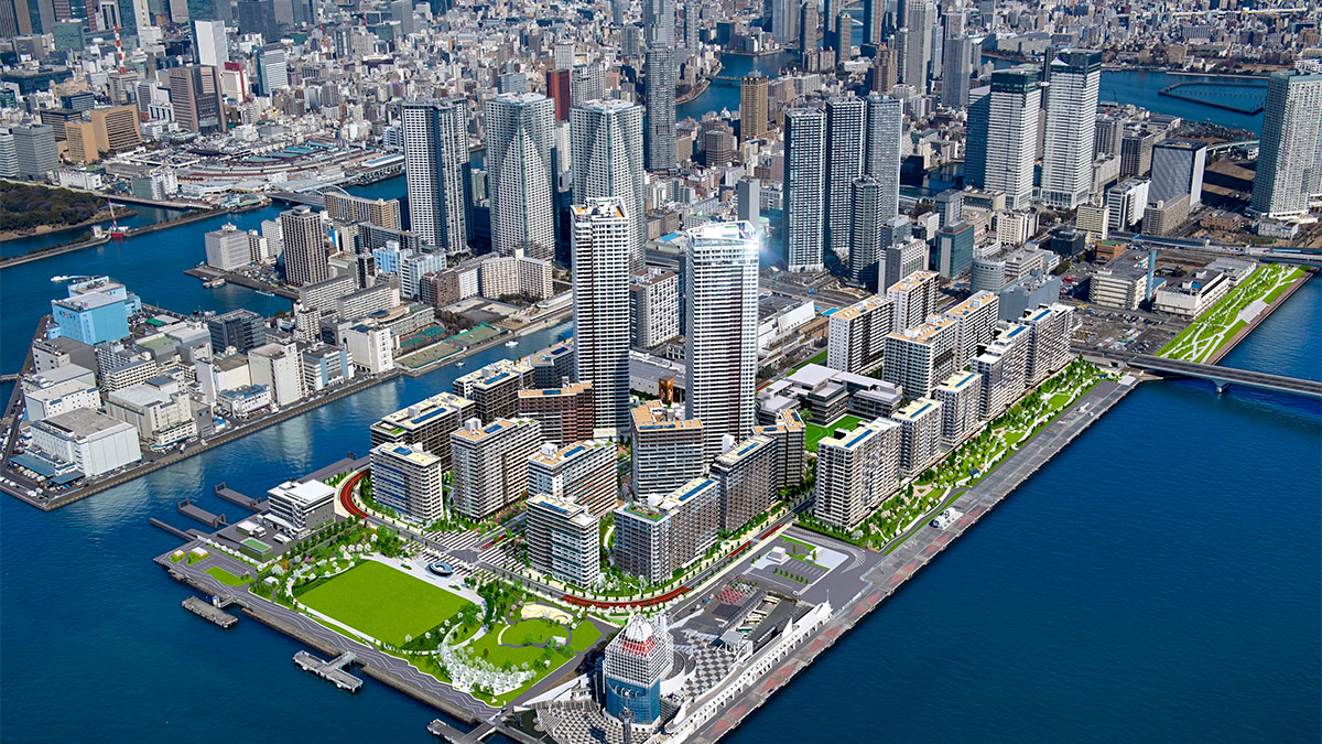 HARUMI FLAG sales center in operation right in the heart of Tokyo ...